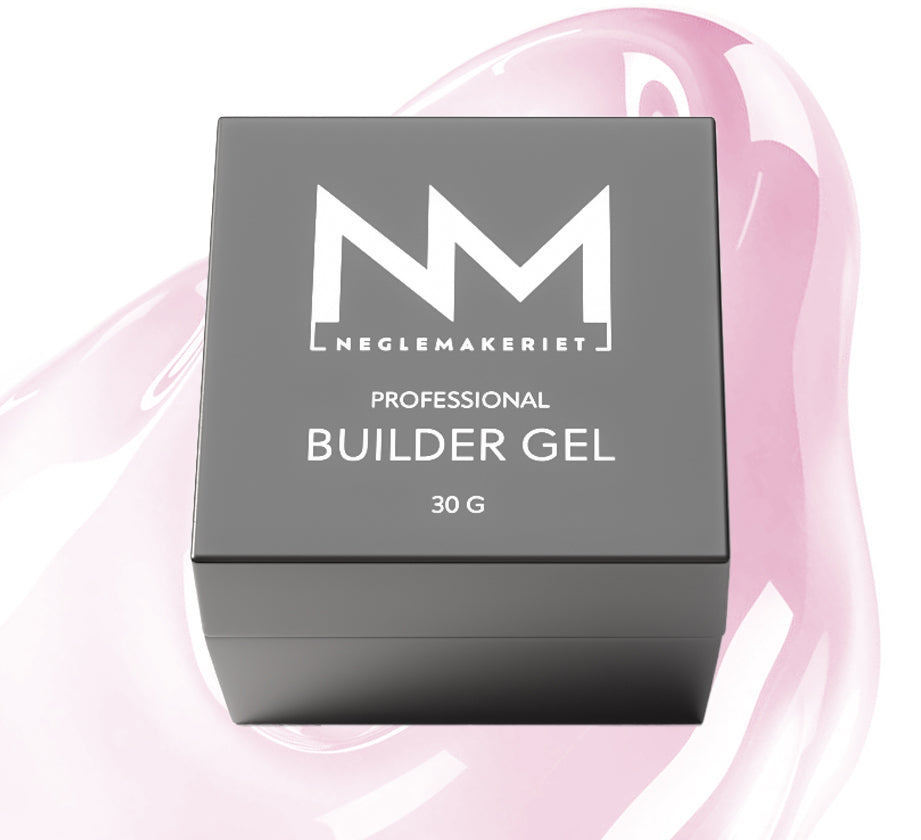 Neglemakeriet Professional Builder Gel #10 Clear Dark Candy Pink - 30